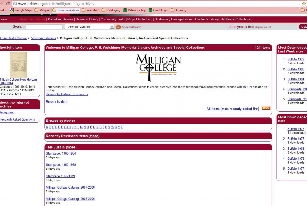Milligan College History, Now Available Online | Milligan Libraries